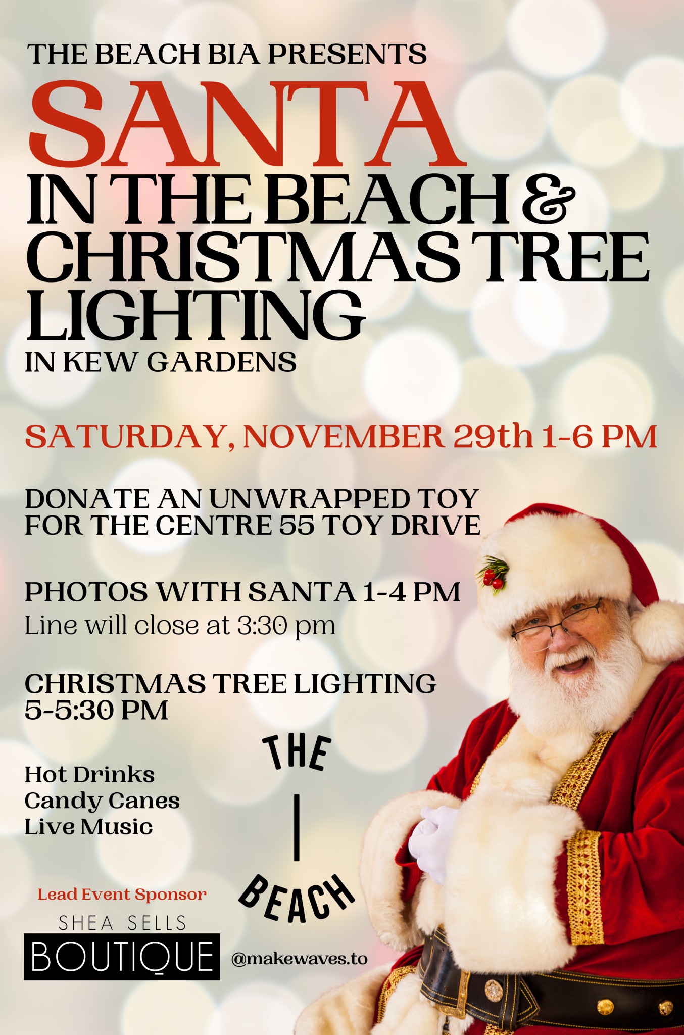 Santa in The Beach and Christmas Tree Lighting – Beach Metro Community News
