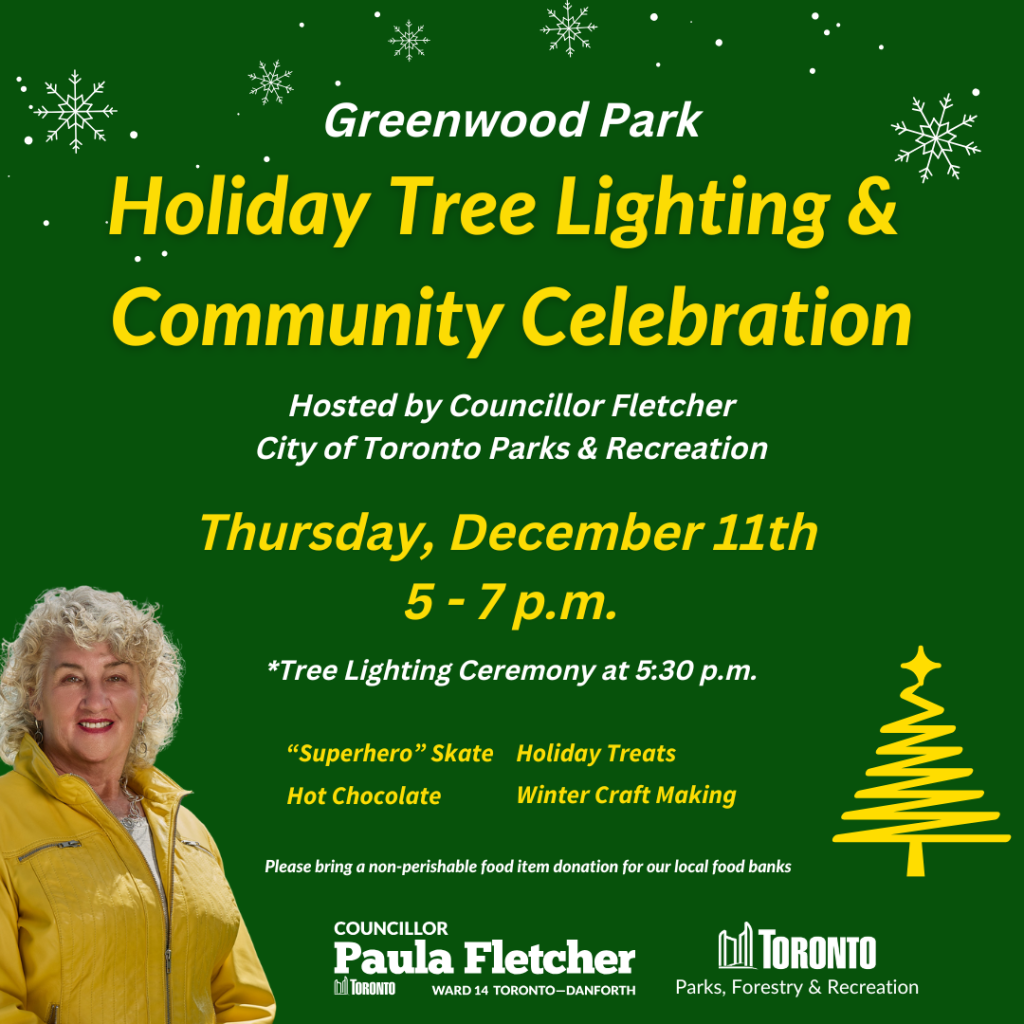 Greenwood Park Holiday Tree Lighting & Community Celebration – Beach ...