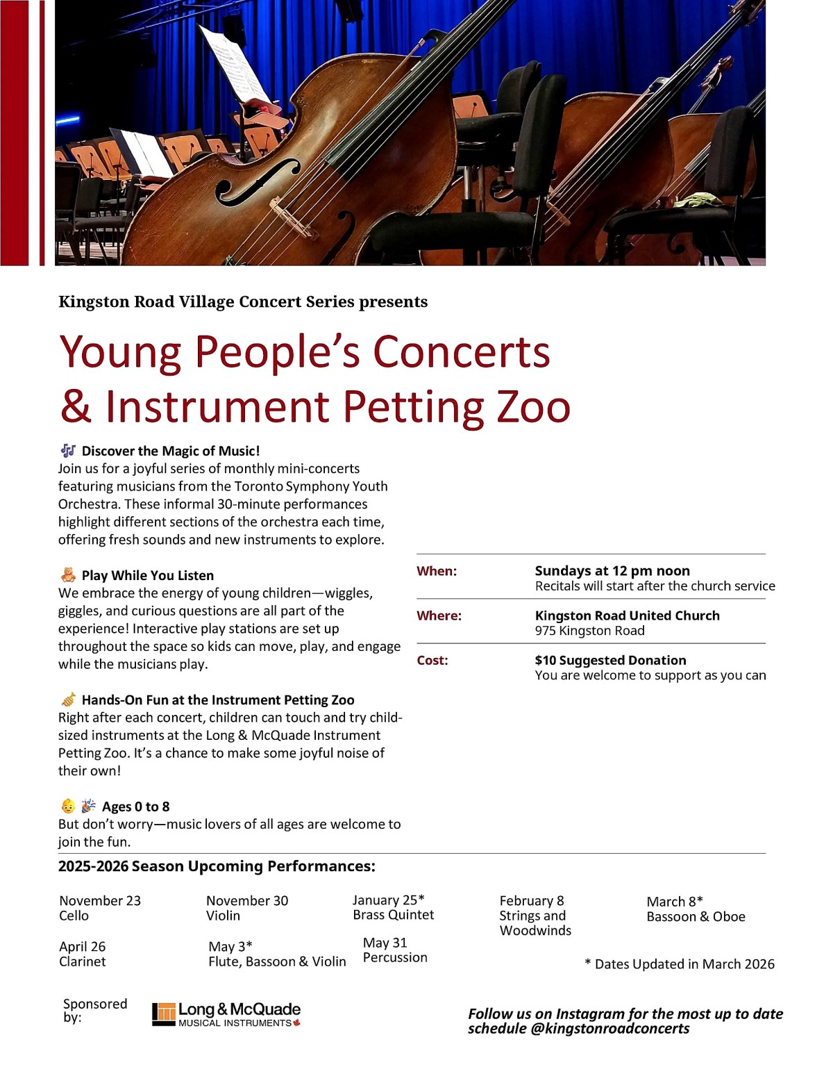 Young People's Concert and Instrument Petting Zoo – Beach Metro ...